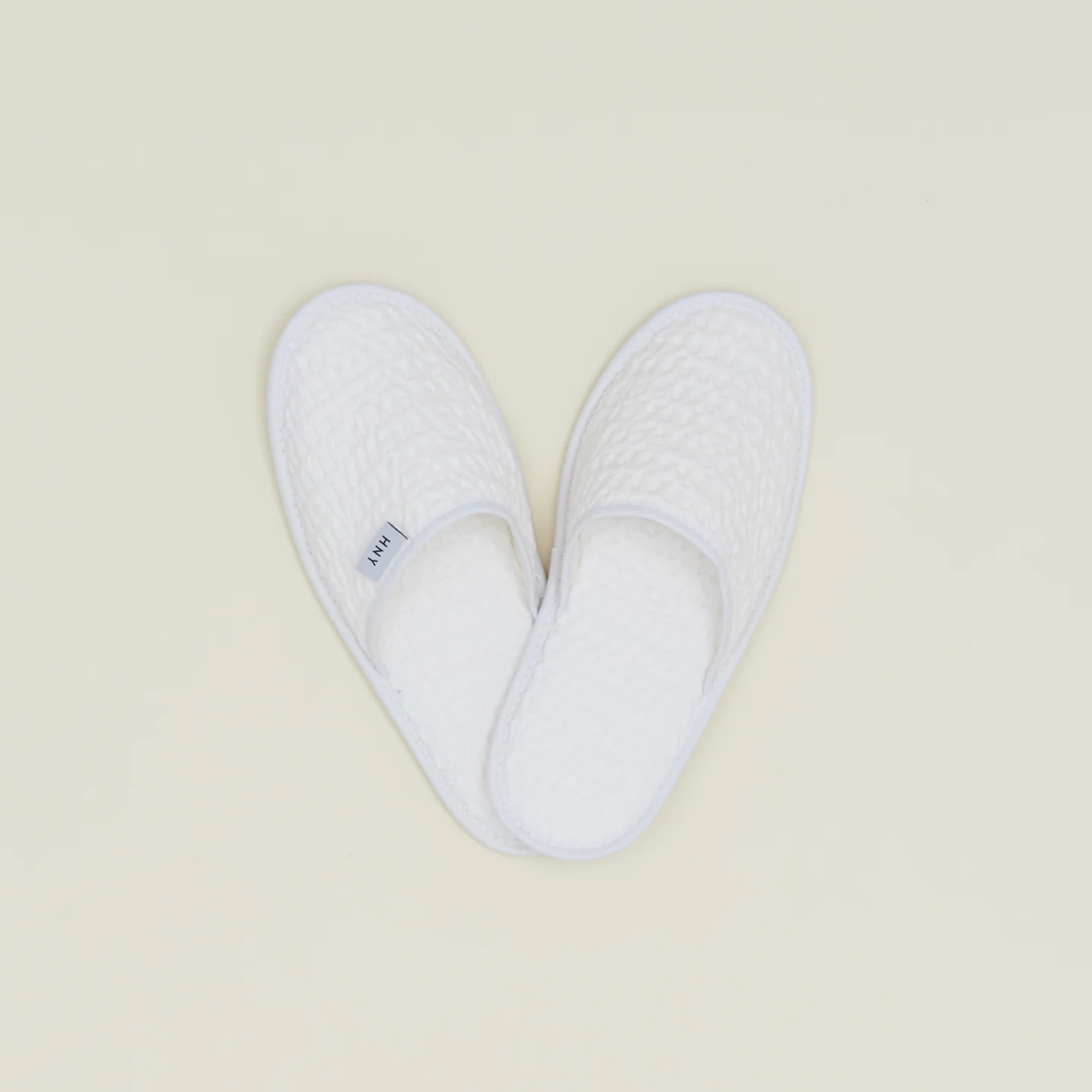 Good Neighbour | Hawkins New York Simple Waffle Slippers (White)