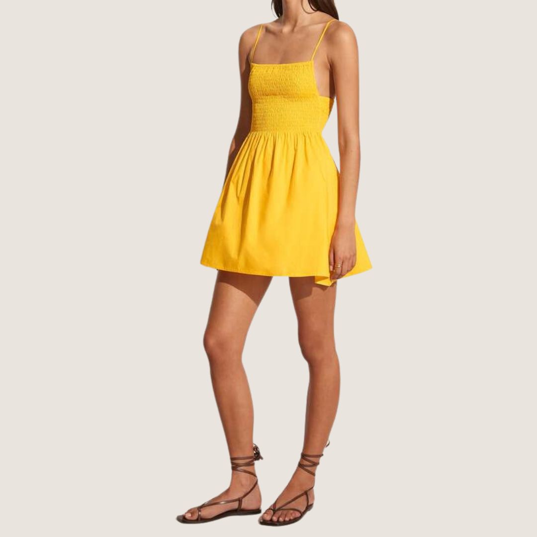 Good Neighbour | Faithfull Amie Mini Dress (Citrus)