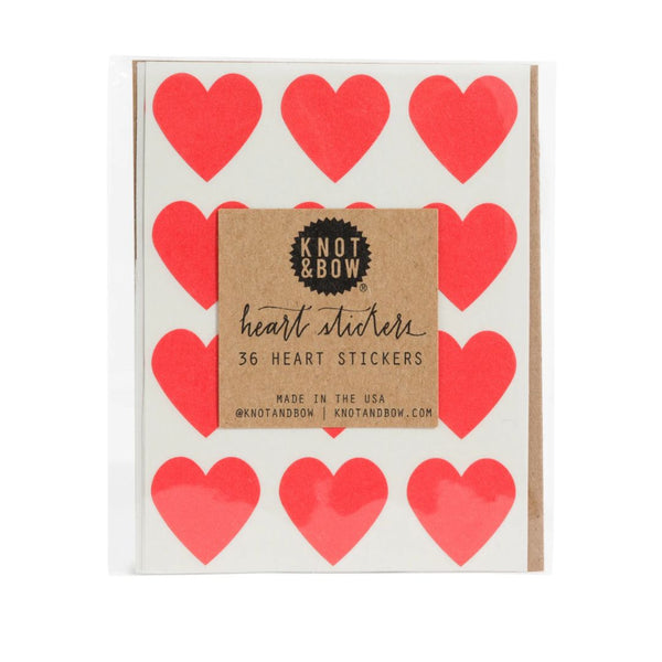 Good Neighbour | Knot & Bow Heart Stickers (Red)