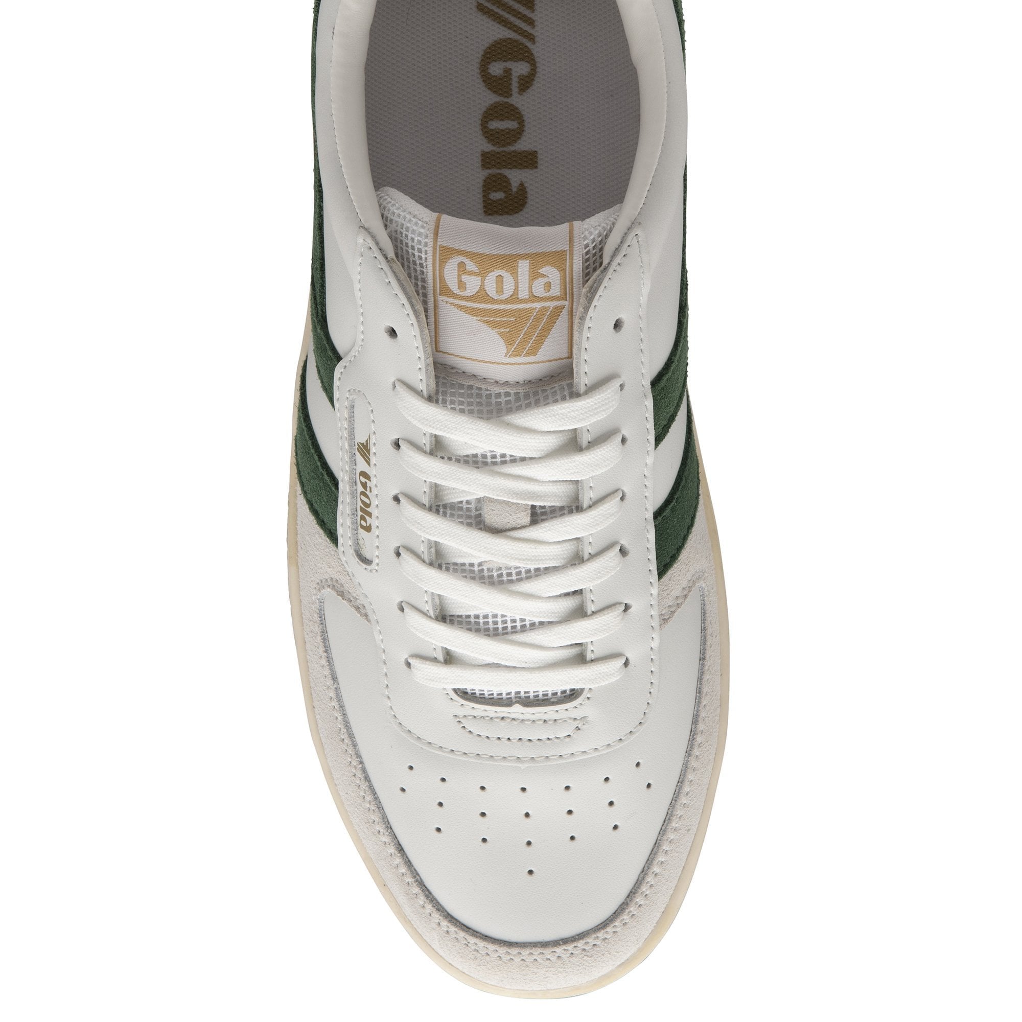 Good Neighbour | Gola Hawk Sneaker (White + Dark Green)