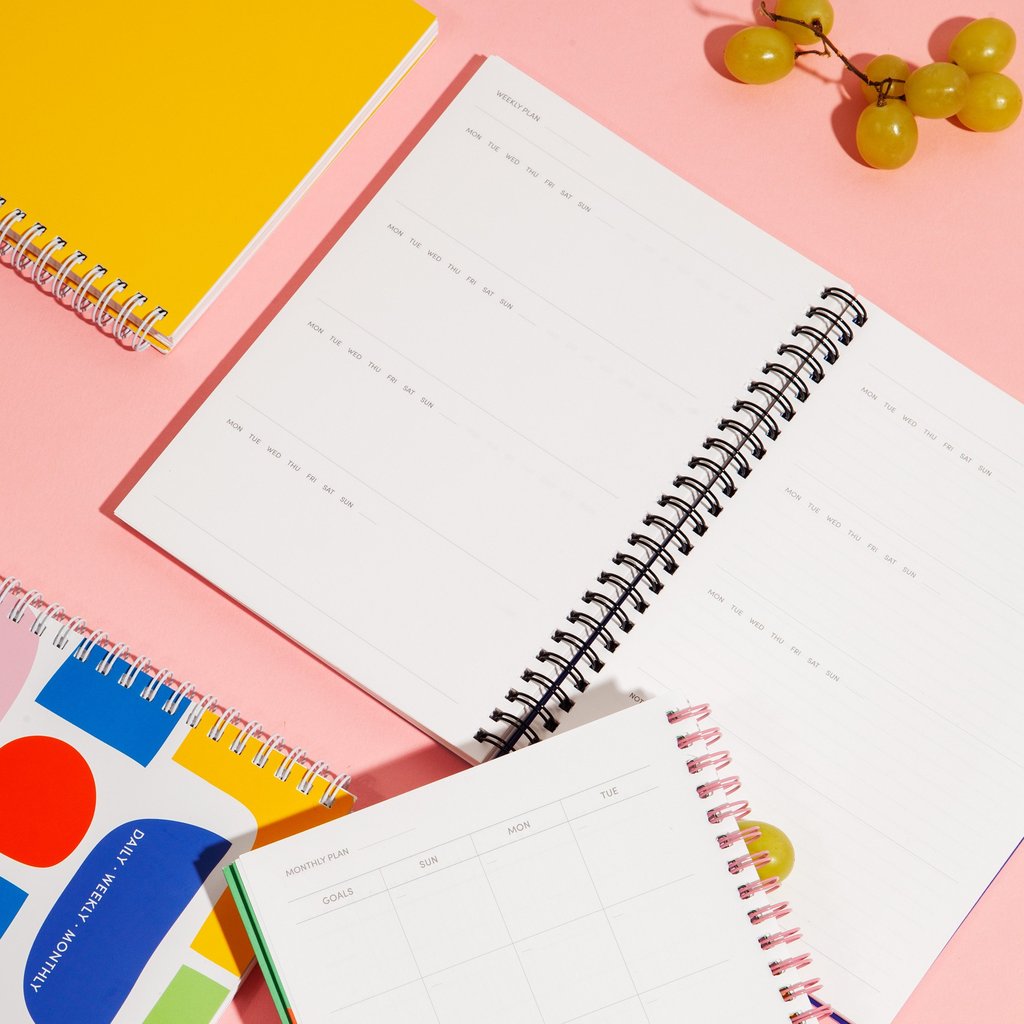 Good Neighbour | Poketo Daily Weekly Monthly Small Planner (Black + White)