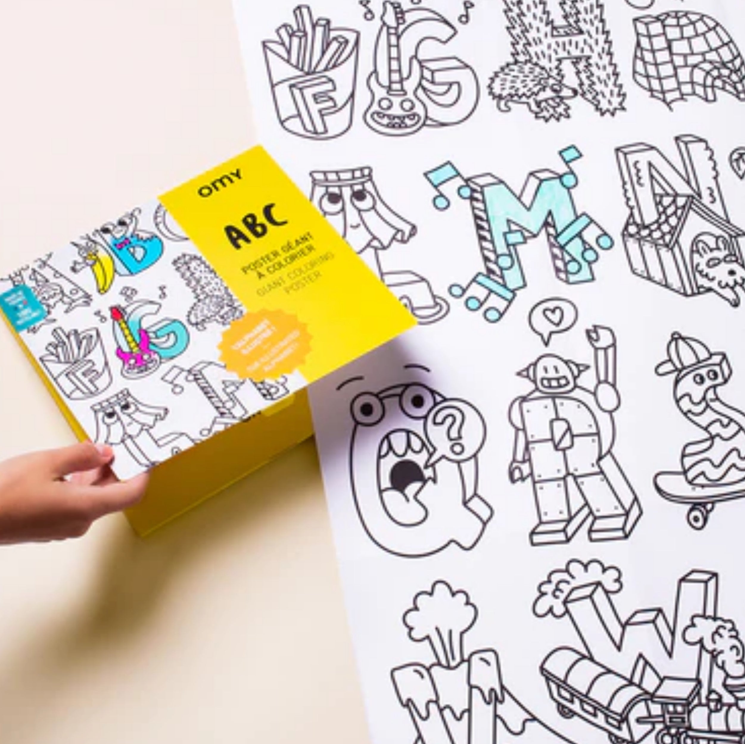 Good Neighbour | Omy Giant Colouring Poster (ABC)