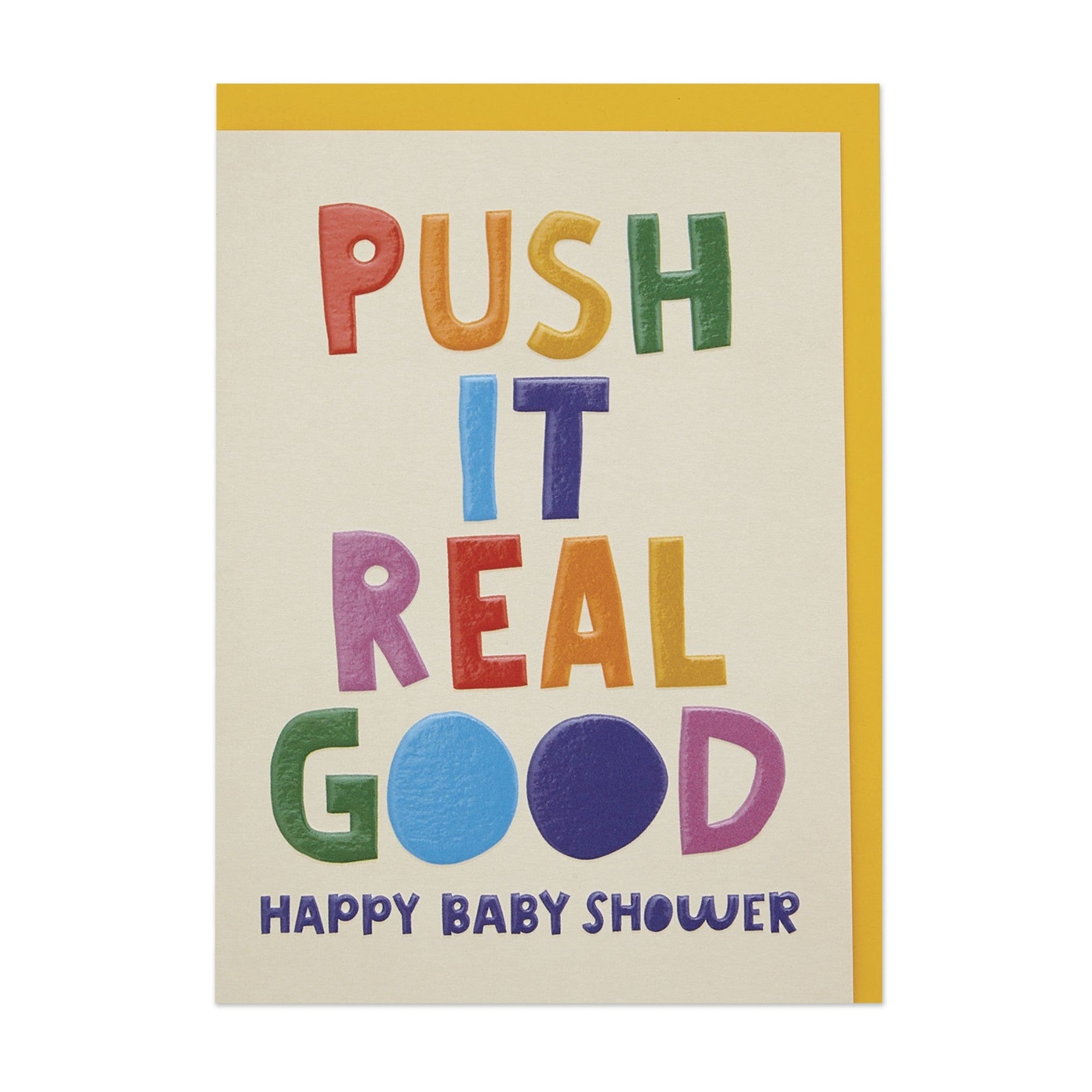Good Neighbour | Raspberry Blossom Push It Real Good Baby Shower Card