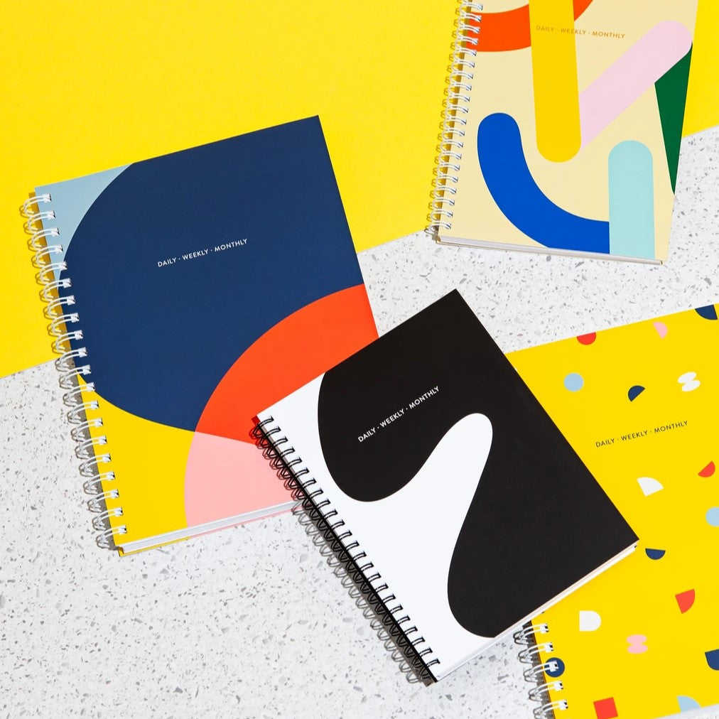 Good Neighbour | Poketo Daily Weekly Monthly Small Planner (Black + White)