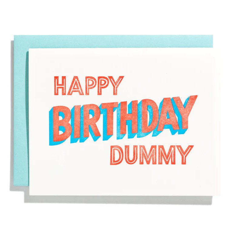 Good Neighbour | Shorthand Press Happy Birthday Dummy Card